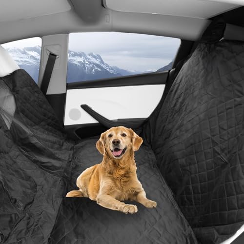 BASENOR 2024 Upgraded Tesla Model 3 Dog Seat Cover 100% Waterproof Non ...