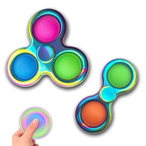 DZHT Simple Dimple Fidget Spinner Toy, Fidget Sensory Toys Handheld ...