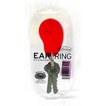 Amazon.com : Fred & Friends Ear Ring Keychain : Key Tags And Chains ...