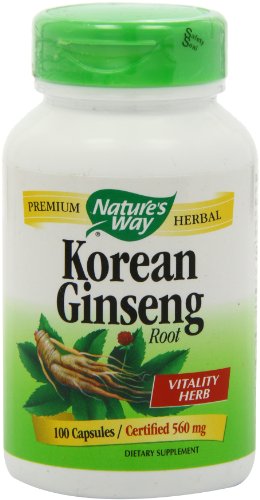 Nature's Way Ginseng, Korean, 100 Capsules