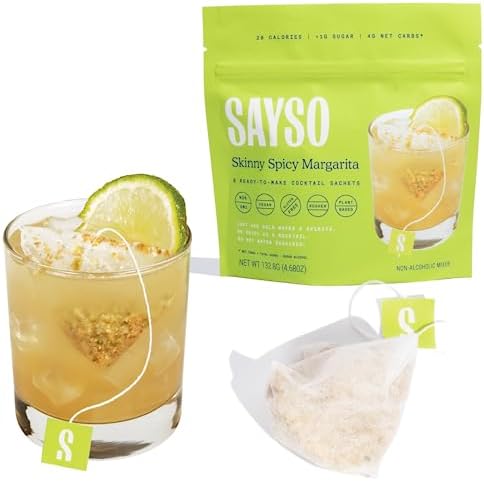 SAYSO Cocktail Tea Bags - Instant Cocktail Mixers or Mocktail Mixers ...