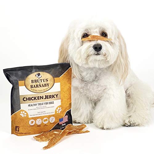 BRUTUS & BARNABY Chicken Jerky Dog Treats- Dehydrated Crunchy USA ...