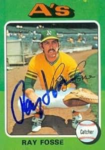 Ray Fosse autographed Baseball Card (Oakland Athletics) 1975 Topps #486 ...