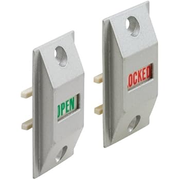 CRL Satin Aluminum Finish Open/Locked Lock Indicator Set Slide Down ...