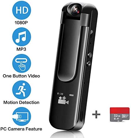 Mini Camera - Body Camera Video Recorder -Small Wearable Pocket Cam ...