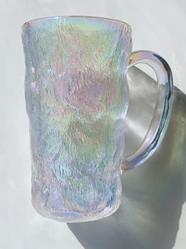 Glassion 13oz Glacier Pattern Drinking Glass for Hot or Cold Beverages ...