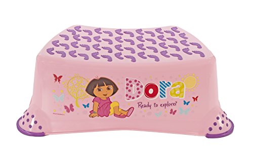 Nickelodeon Dora The Explorer Deluxe Step Stool with Extra - Import It All