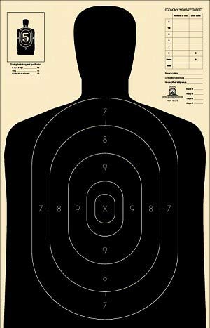 CHLTargets.com Official NRA B-27E Paper Shooting Targets, Silhouette ...