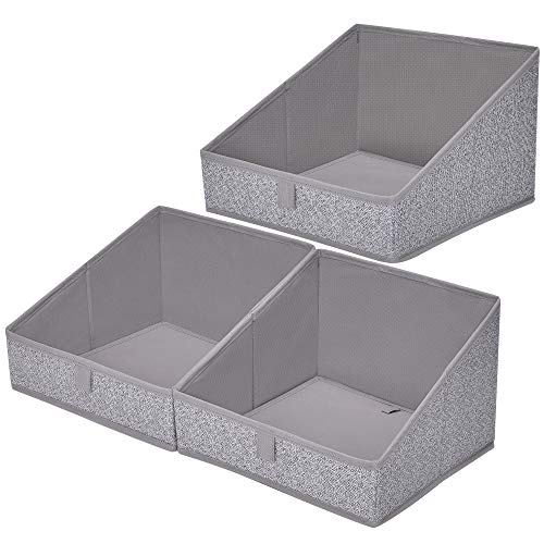 GRANNY SAYS Open Storage Bins, Closet Shelf Organizer Bins, Trapezoid ...