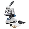 SWIFT SW150 Compound Monocular Student Microscope with 40X-1000X Magnification, Glass Optics ...