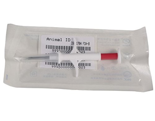 Manruta Pet ID Microchip Implant Kit for Small Dogs and Cats 1.4X8 MM Size 134.2Khz ISO 11784/5 ...