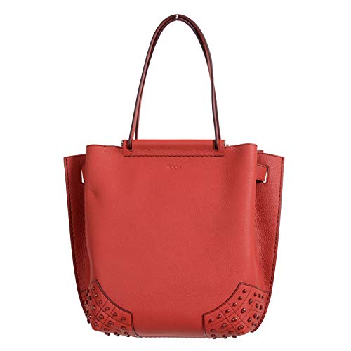 Tod's bags. Tod's Women's Xbwdotk0200kj13q06 Orange Leather Handbag.