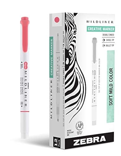 Zebra Pen Mildliner Double Ended Highlighter Marker Set, Broad and Fine ...