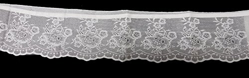 White Vinyl Lace Shelf Edging Liner (Pack of 4) - over 19 feet of trim ...