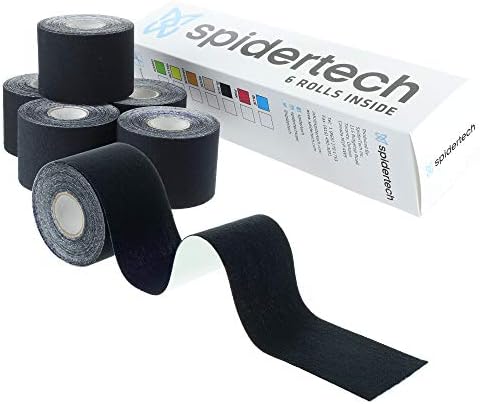 SpiderTech Therapeutic Kinesiology Tape Uncut Roll (Pack of 6) - 50mm x 5m - 2 inch x 16.4 ft ...