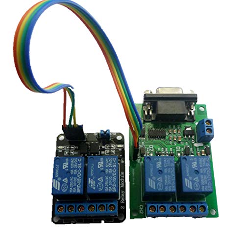 Buy Eletechsup DC 9V 12V 4 Channel RS232 Relay Module Serial Port UART Board Replace Smart PLC ...