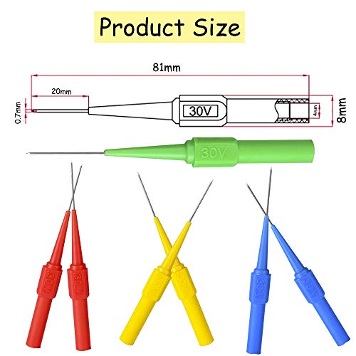 BingSnow Non-destructive Pin Test Probes Pin Insulation Piercing Needle ...