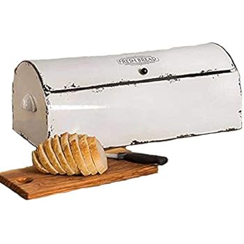 Amazon.com: Antique Replica of Tin Bread Box/desk Storage 21-190 ...