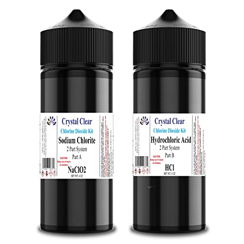 Chlorine Dioxide Kit 2 Part Set 4-5% Hydrochloric Acid : Sodium ...