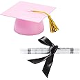 Amazon.com: Plastic Graduation Cap Cake Topper with Large Paper Diploma ...