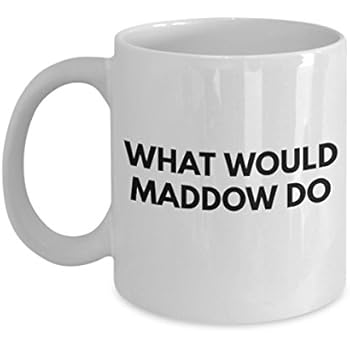 Amazon.com: The Rachel Maddow Show Logo Ceramic Mug, Red 11 oz ...