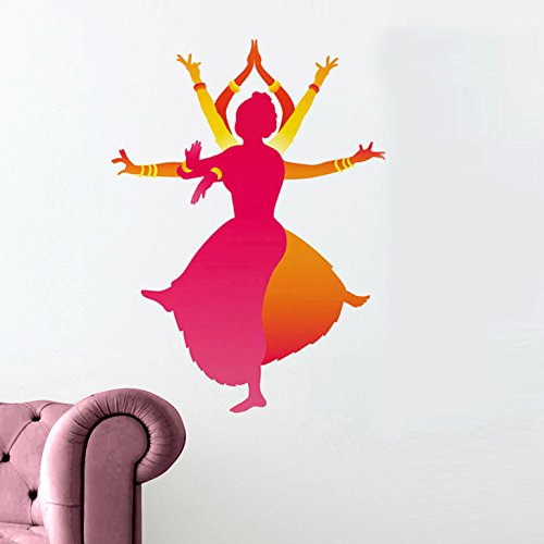 Buy Decals Design 'Indian Classical Dancers' Wall Sticker (PVC Vinyl ...