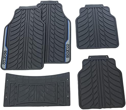 SPARCO PVC CAR MATS, BLACK/BLUE, 5PCS/SET price in UAE | Amazon UAE ...