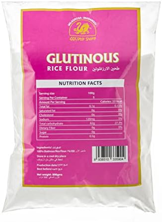 سعر GOLDEN SWAN Glutinous Rice Flour, 500g فى الامارات | بواسطة امازون ...