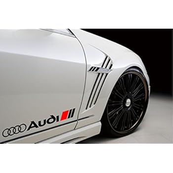 Amazon.com: Sports Mind Produced by Audi Sport Logo Stripes A3 A4 A5 A6 ...