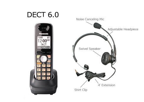 Buy Panasonic KX-TGA651B Dect 6.0 Plus Accessory Handset With Large ...