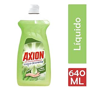 Axion Detergente Líquido Lavatrastes, Toques de Crema con Aloe y ...