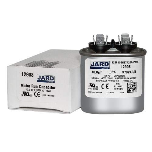 10 uf MFD 370 VAC Volt Replaces Oval Run Capacitor GE Genteq C310L ...