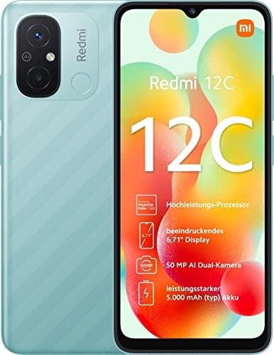 سعر Xiaomi Redmi 12C Dual-SIM 128GB ROM + 4GB RAM (Mint Green) فى مصر | بواسطة امازون مصر | كان بكام