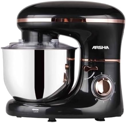 Arshia Stand Mixer 1400 Watt - 50 x 45 x 50 cm Black ASM1909-4001 price in Egypt | Amazon Egypt ...