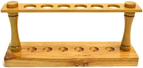 Wooden Test Tube Rack - Accommodates 6 Tubes, up to 22mm - 9.75" Wide ...