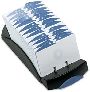 Amazon.com : Rolodex 67032 Rolodex VIP Open Tray Card File, 500 3 x 5 ...