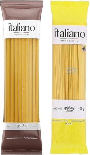 Italiano Noodles-800g (Spaghetti Pasta -400g + Fettuccini Noodles-400g ...