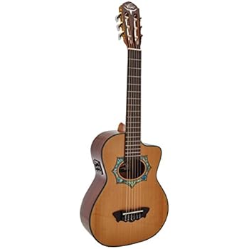 New 12 String Acoustic Electric Requinto Guitar Black