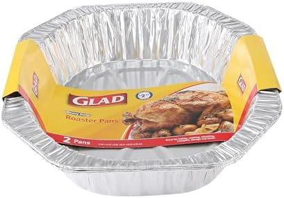 Glad - Oval Roaster Pans - 2ct | 2 Count Foil Roasting Pans | Foil ...