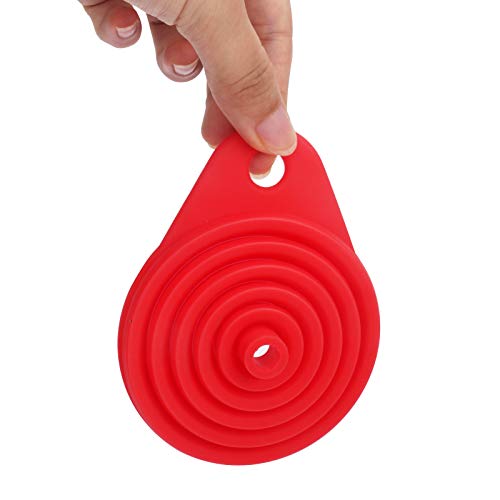 Mukum 13Pcs Silicone Collapsible Funnel Set Funnels for Filling Bottles Small and Large Foldable ...