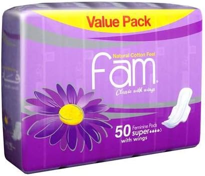 Fam Classic with wing Natural Cotton Feel Maxi Thick Super Sanitary ...
