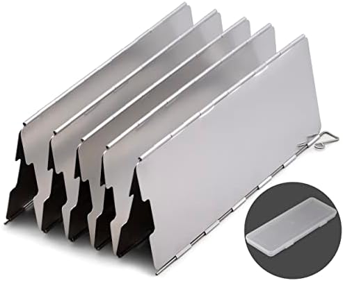 KepGrenn Stove Windscreen, Camping Stove Windshield Gas Stove Wind ...