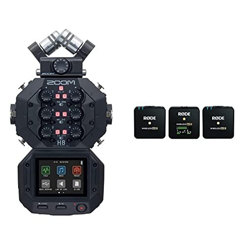 Zoom H8 12-Track Portable Recorder, Stereo Microphones, 6 Inputs ...