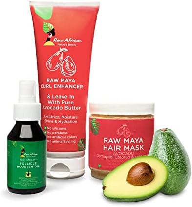 Raw African | Avocado Hair Set | Raw Maya Hair Mask + Raw Maya Curl ...