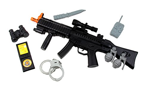 Buy SharkyToys SWAT Super Force M16 Machine Toy Combo Play Set w/ Toy ...