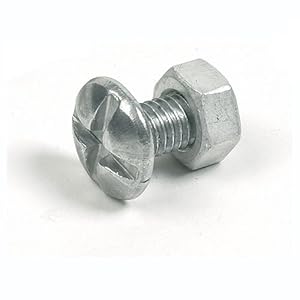 M6 Round Head Bolts and Nuts Pack of 10: Amazon.co.uk: Garden & Outdoors