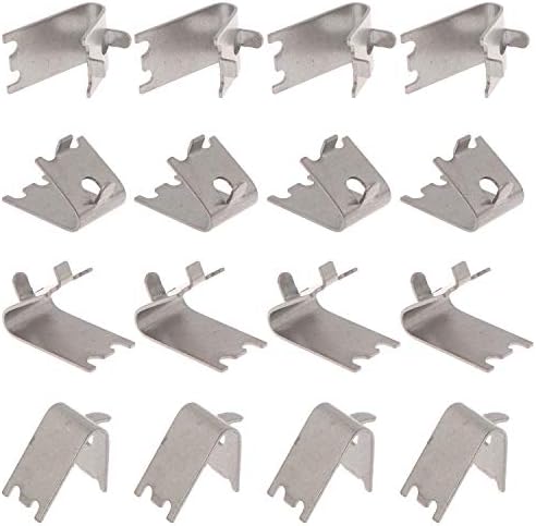 LOCOLO 16 Pieces Freezer Shelf Clip Fridge Cooler Shelf Clips Stainless ...