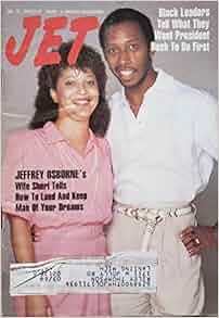 Jet Digest Magazine "Jeffrey Osborne and Wife Sheri" January 30, 1989 ...
