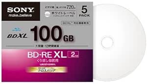 5 Sony Blu Ray BDXL Discs 100 GB BD-RE BDXL 3D Bluray Triple Layer ...