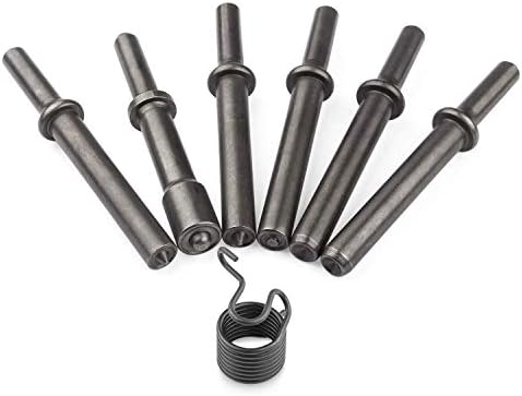 dele 7 Pcs Air Hammer Rivet Bit Set, 0.401 Shank Smoothing Pneumatic ...